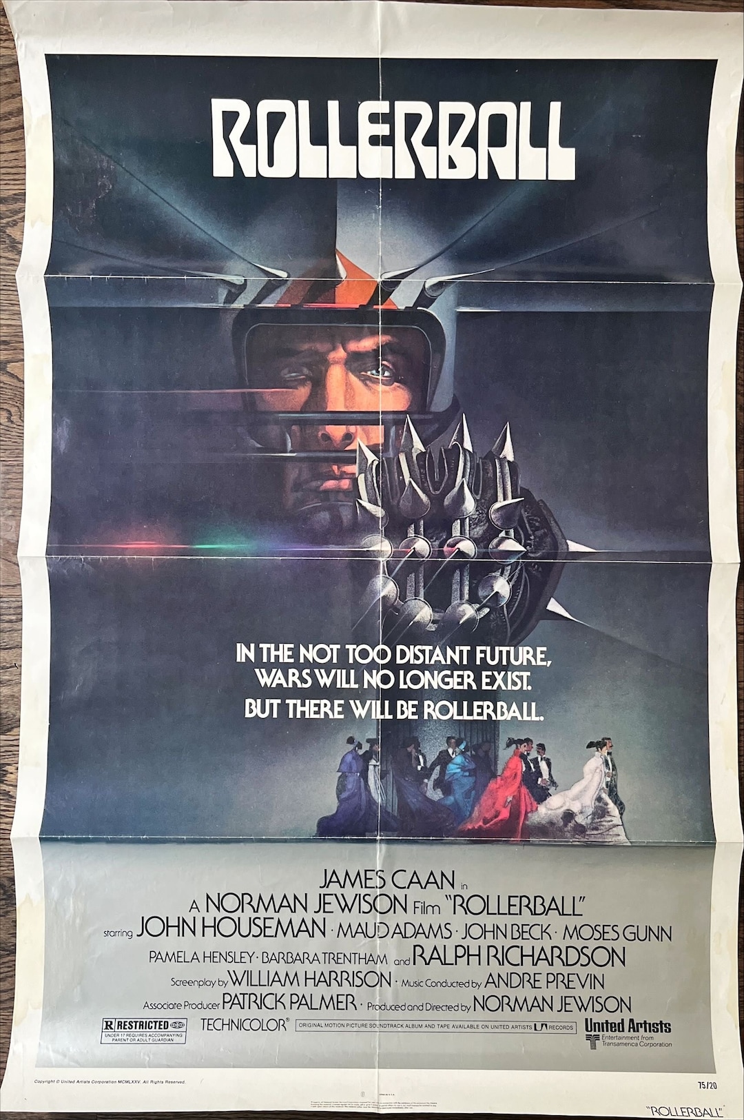 Rollerball (1975) Original Movie Poster – James Caan, Bob Peak Art - Etsy