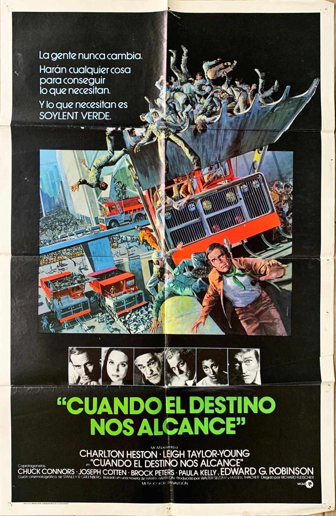 Soylent Green (1973) One Sheet Movie Poster - SPAN, Charlton Heston - Etsy
