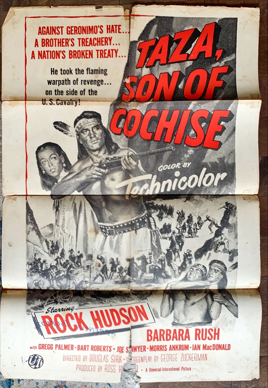 Taza Son of Cochise,military One-sheet Movie Poster R60s Native ...