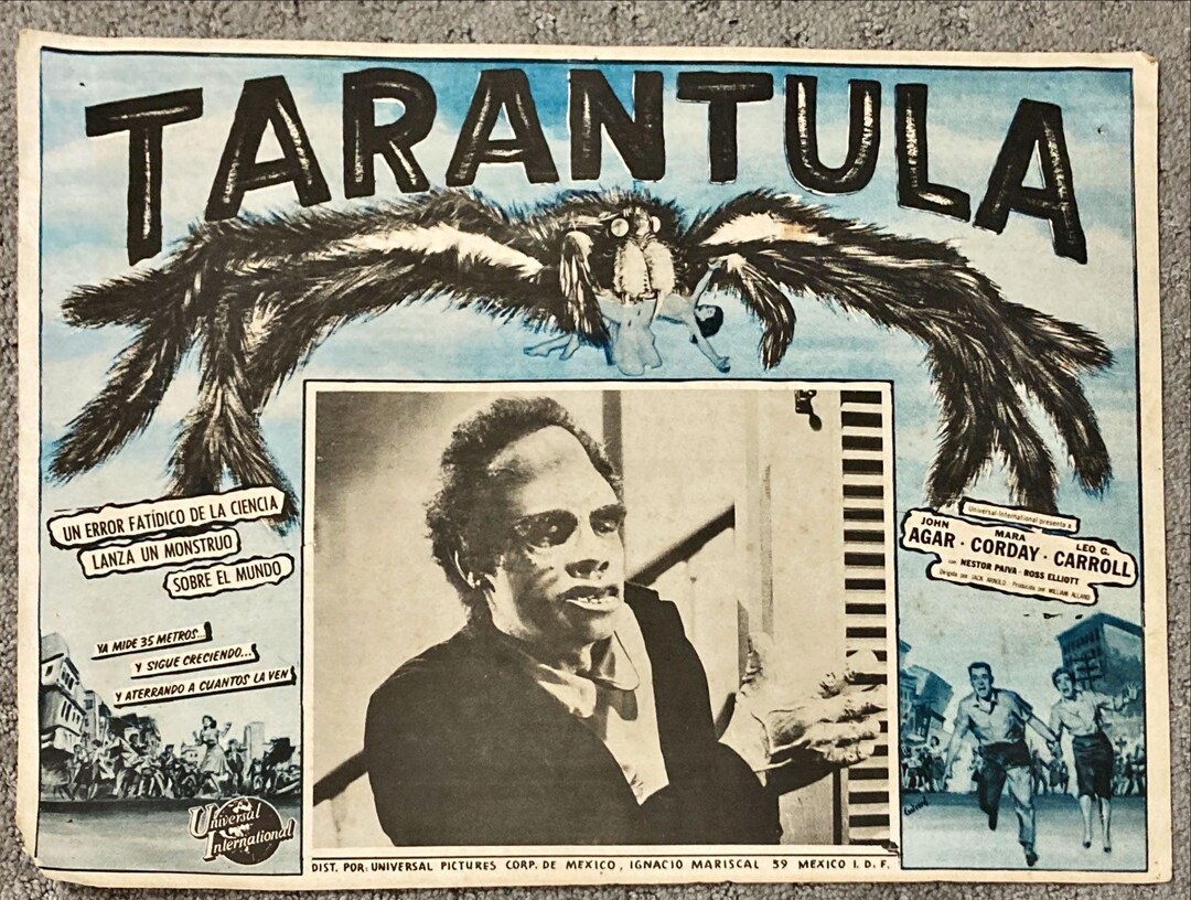 Tarantula (r-1960s) Original Mexican Lobby Card | Vintage 1950s Sci-fi ...