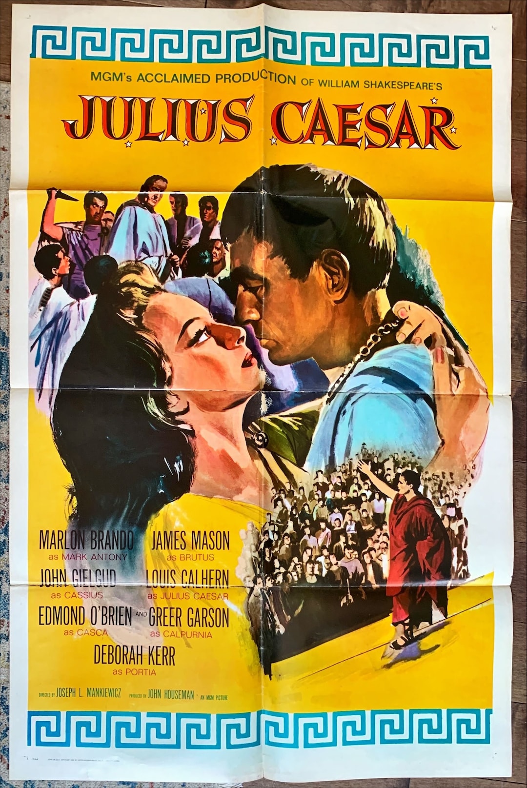 Julius Caesar, 1sh R69 Marlon Brando, James Mason & Greer Garson ...