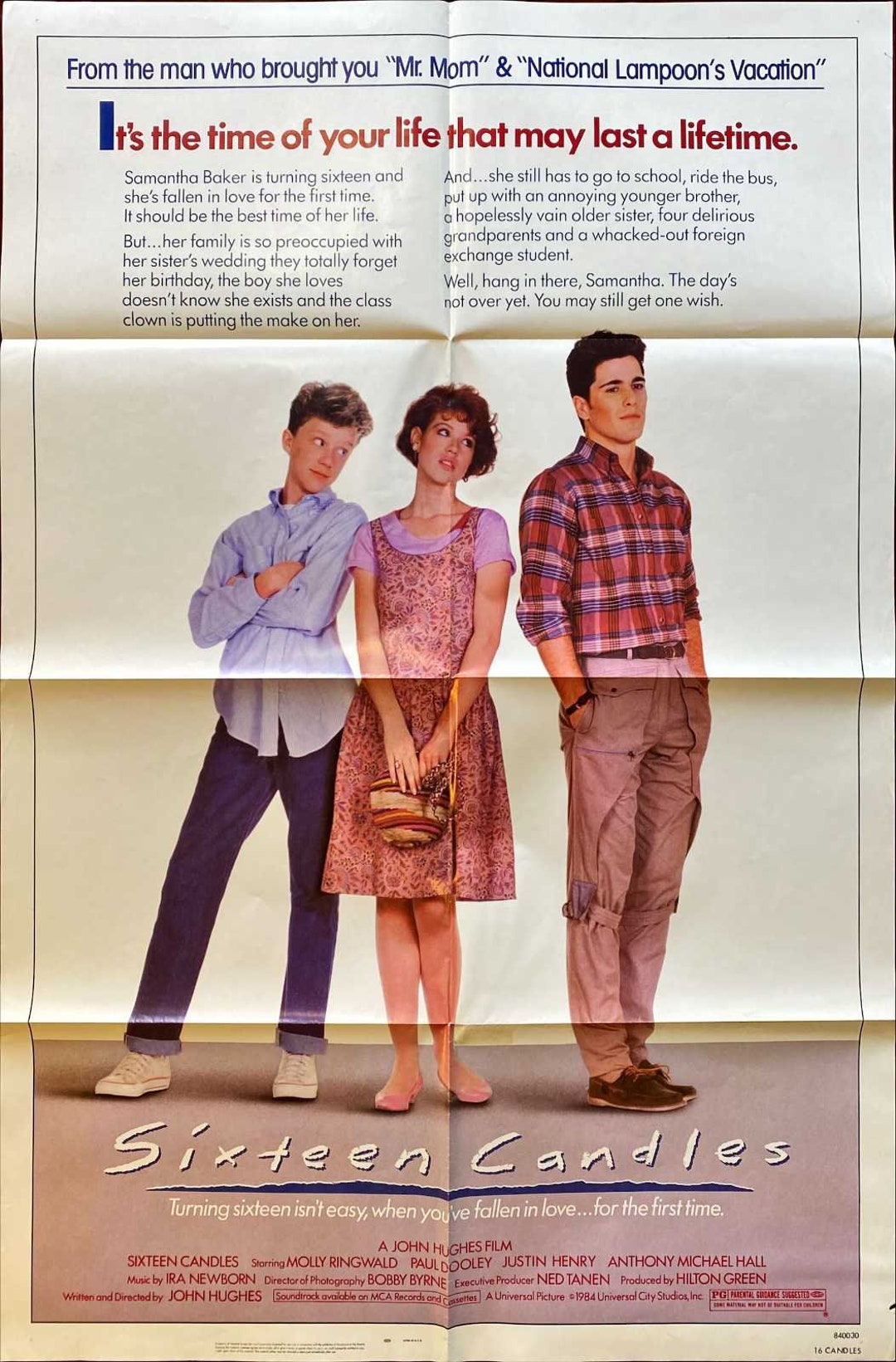 Sixteen Candles (1984) One Sheet Movie Poster - Etsy