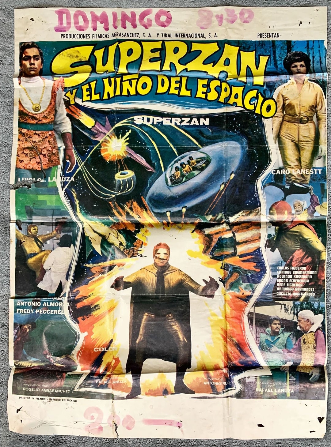 474) Superzán Y El Niño Del Espacio Mexican Movie Poster - Etsy