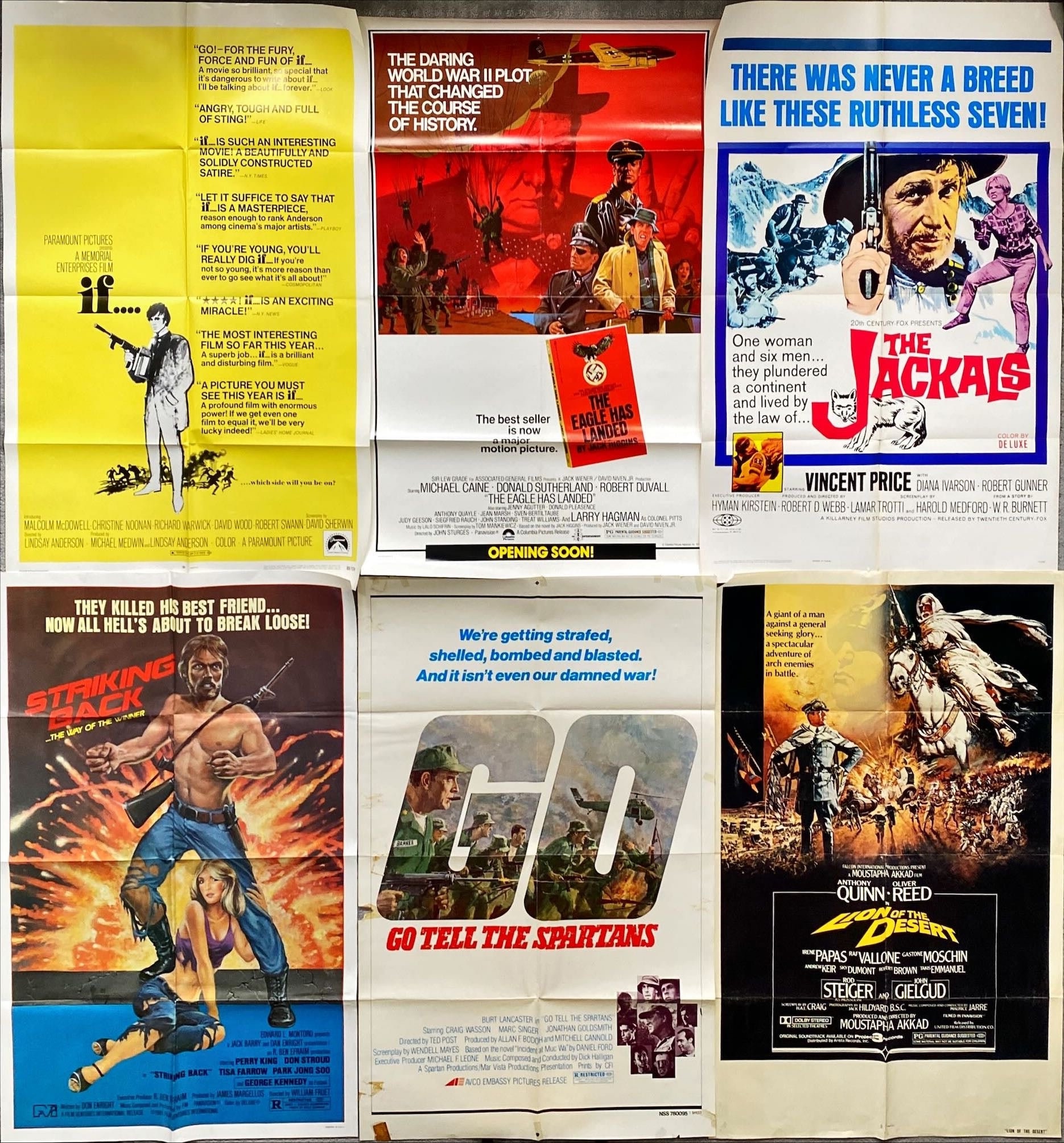 1970s-80s Action Movie Poster Bundle - Etsy