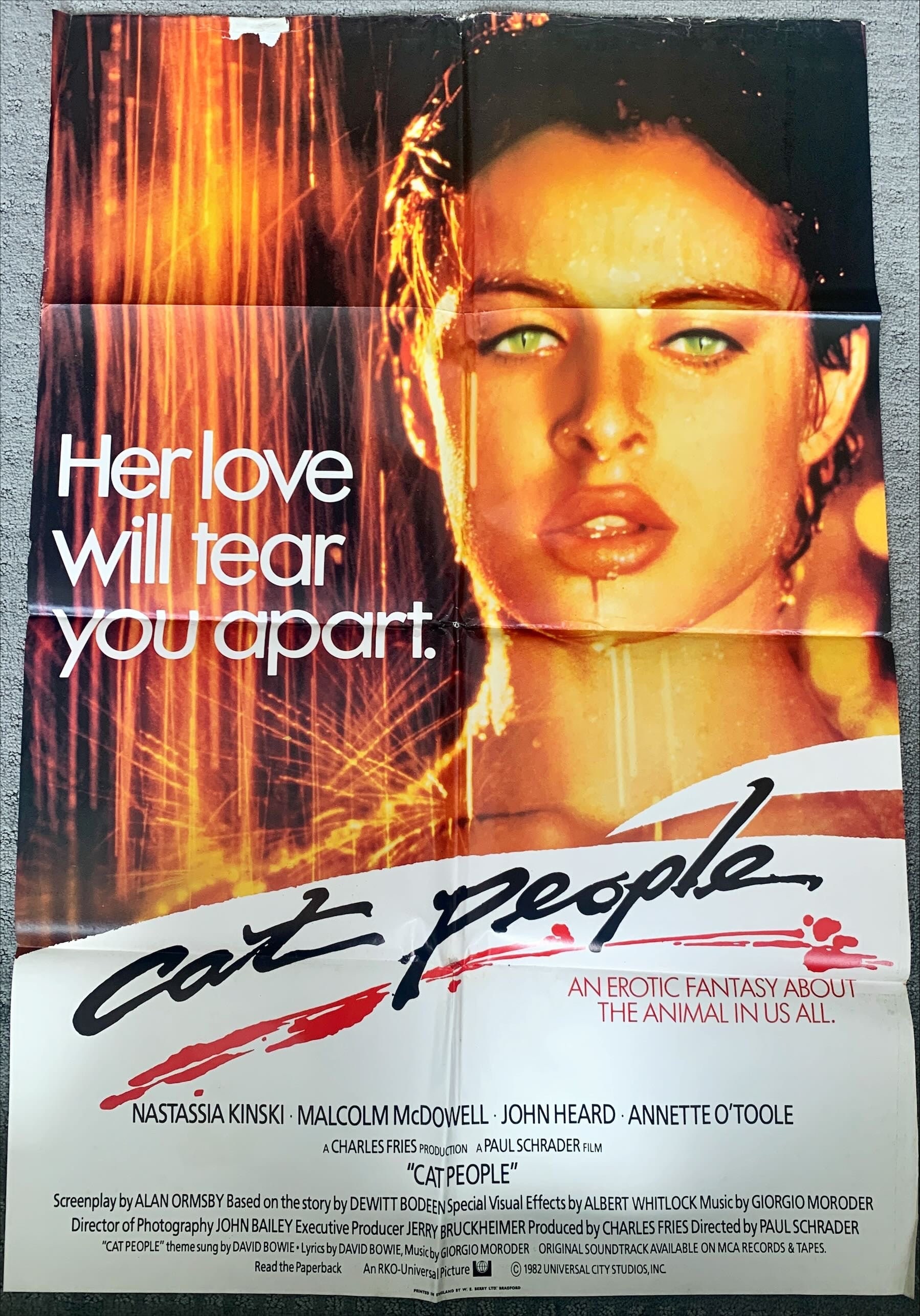 Cat People One Sheet Movie Poster Fair Condition - Etsy