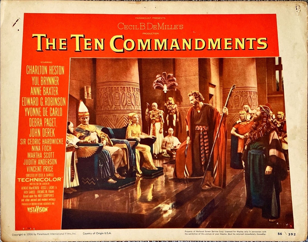 Ten Commandments (1956) 5x Lobby Cards - Etsy