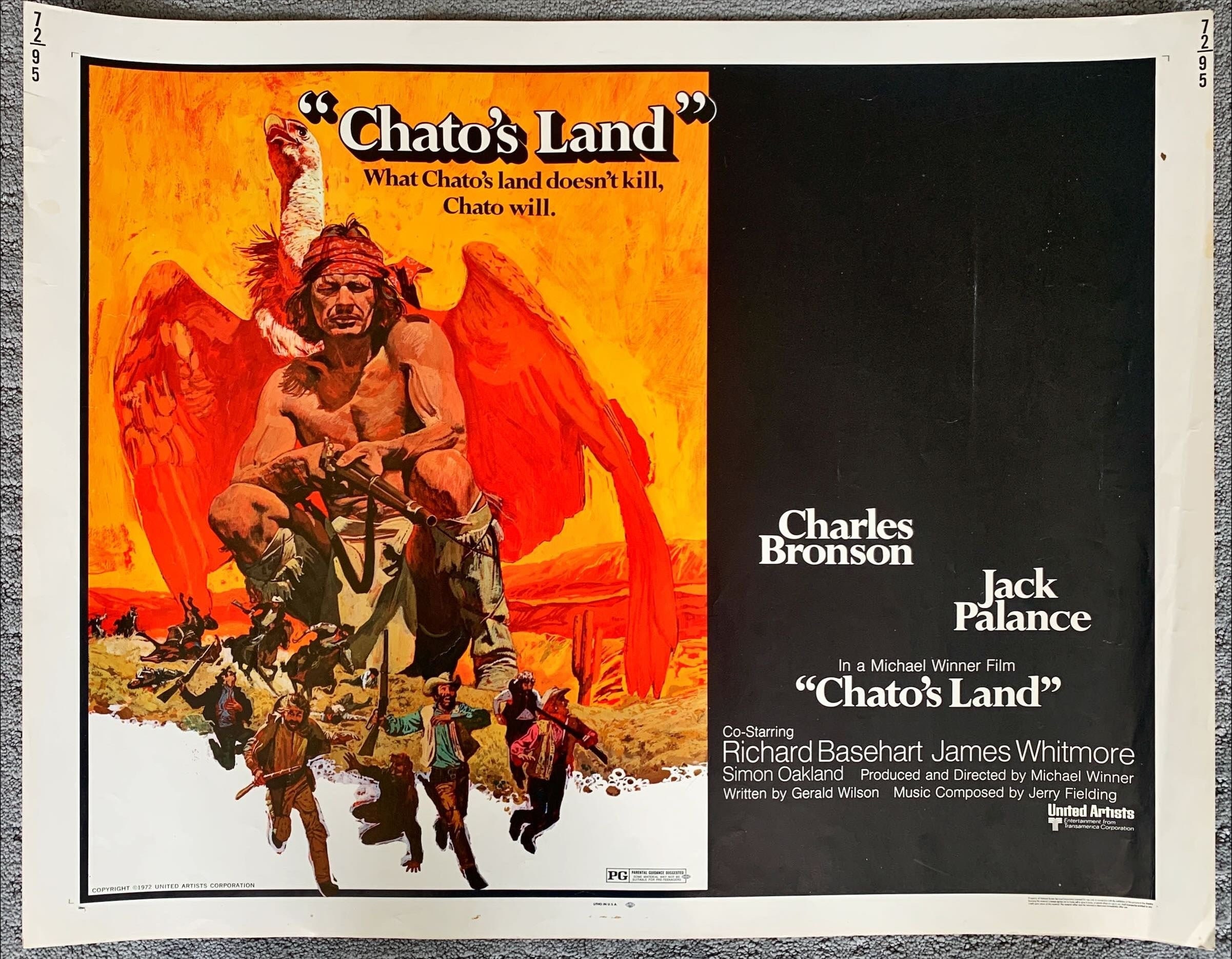 552) Chato’s Land Charles Bronson Movie Poster - Etsy