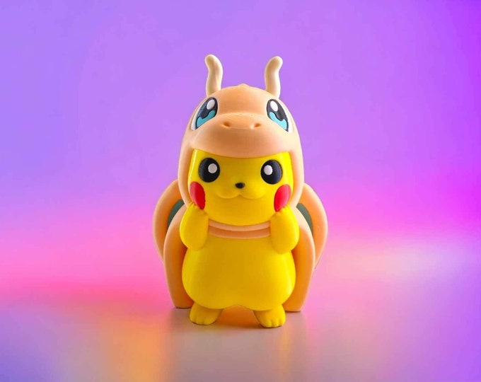 Pikachu Dragonite 3D Printed Pokémon - Etsy