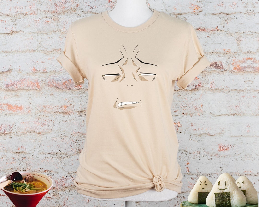 Soul Crushing Cringe Face Utter Dicontent T-shirt Anime Otaku Funny Pun ...
