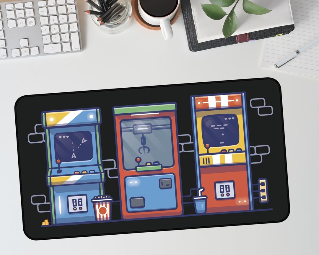 Retro Arcade Desk Mat - Classically Trained Vintage Gaming - Gamer ...