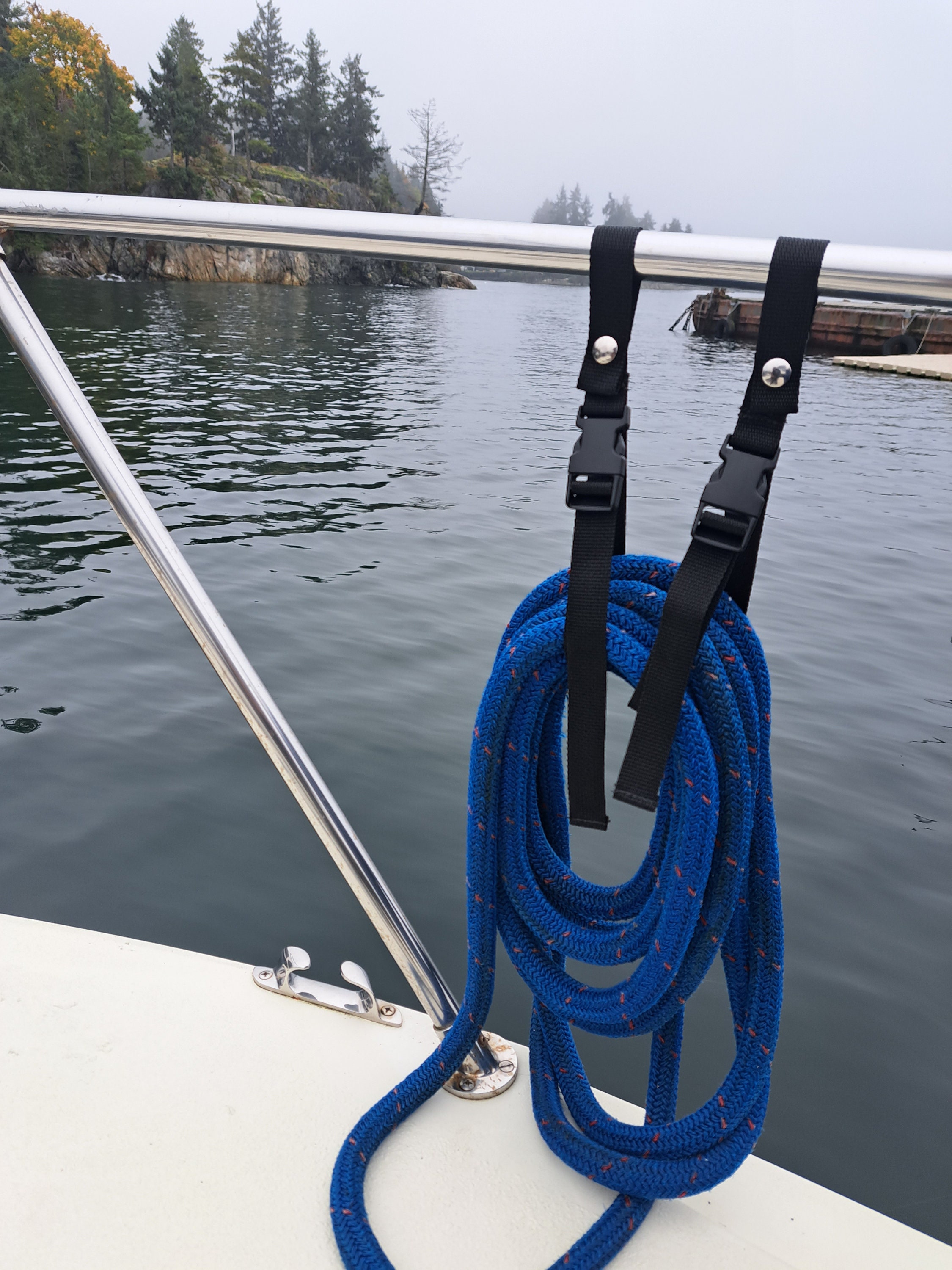 Adjustable Straps for Boat! Rope, Cord, Dock Line Organizer for Onboard ...