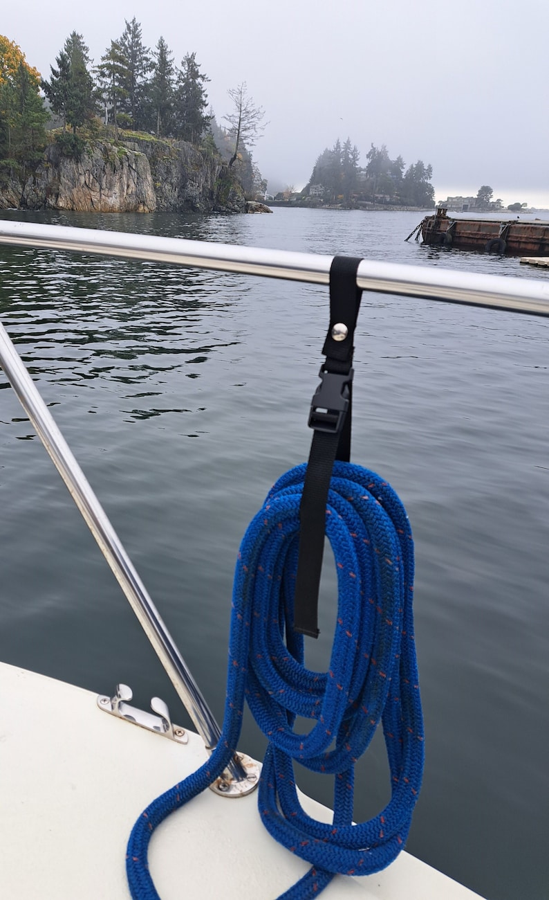 Adjustable Straps for Boat! Rope, Cord, Dock Line Organizer for Onboard ...