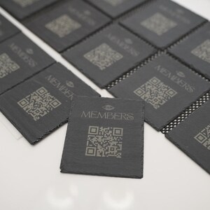 Personalized Stone Slate With Wood Stand QR Menu & Decoration Display ...