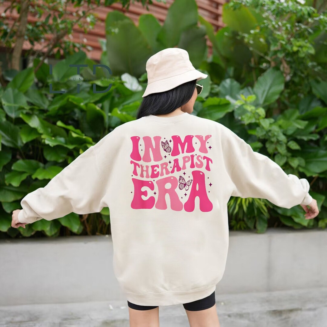In My Therapist Era Tee, Therapy Shirt, Therapist Crewneck, Counseling ...