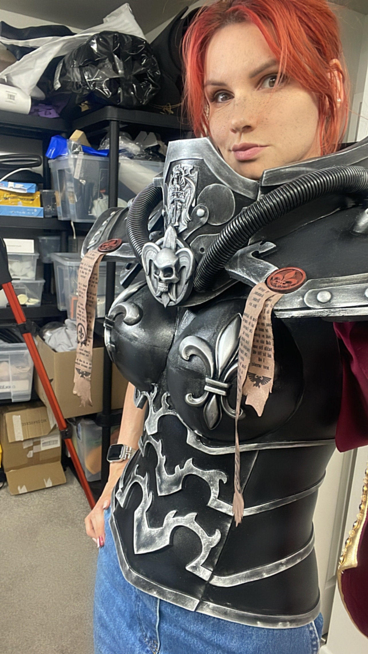 Battle Sister Corset Armor Patterns, Women Warrior Cosplay Costume ...