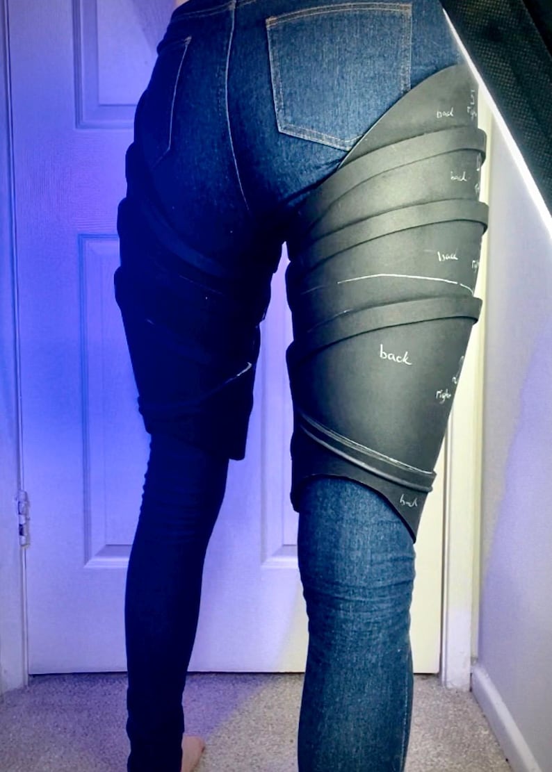 Battle Sister Thigh Armor Patterns, Cosplay Costume Legs Hips ...