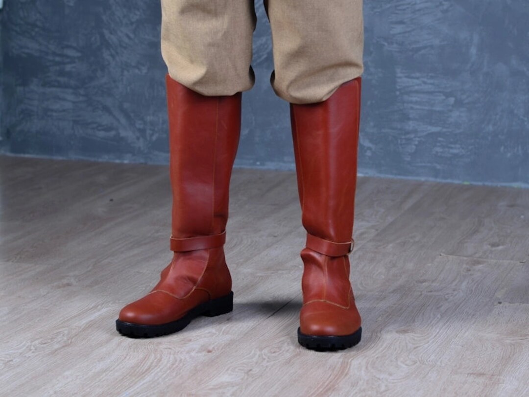 Obi-wan Boots MADE TO Order/vintage Style Leather Cosplay Custom ...