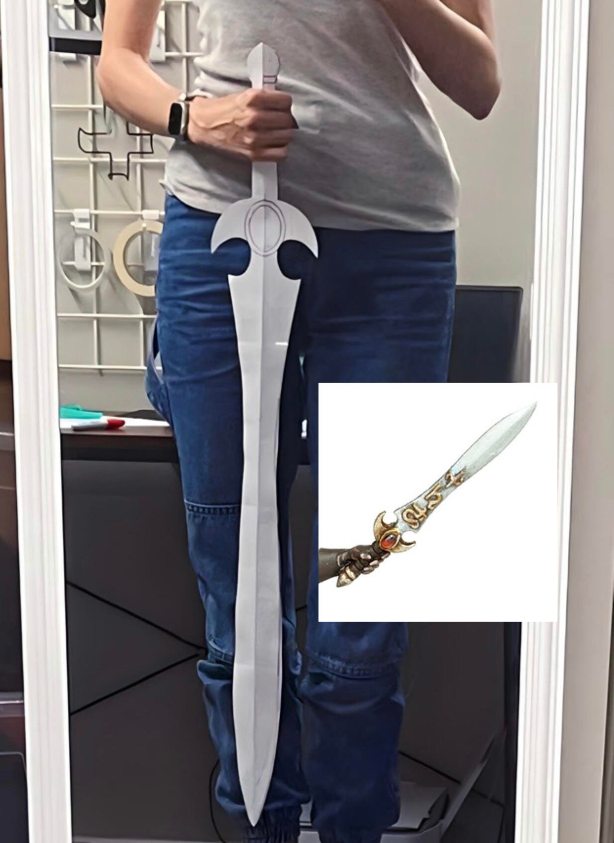 High Elf Sword Blueprint. Shadow Warrior Short Sword Cosplay Pattern - Etsy