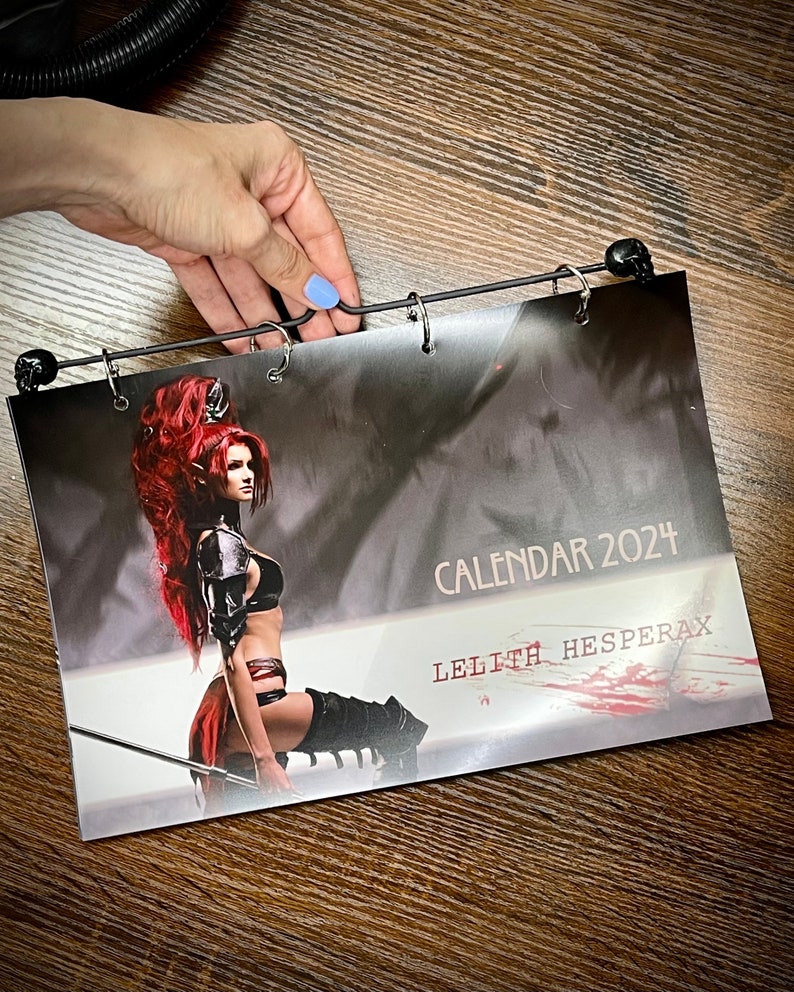 2024 Cosplay Calendar / Dark Elf Warrior Fantasy Wall Calendar - Etsy