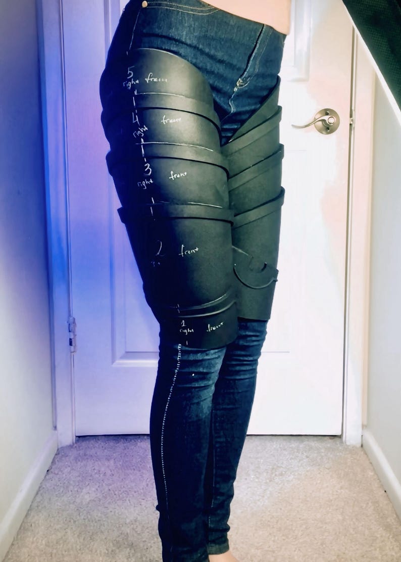 Battle Sister Thigh Armor Patterns, Cosplay Costume Legs Hips ...