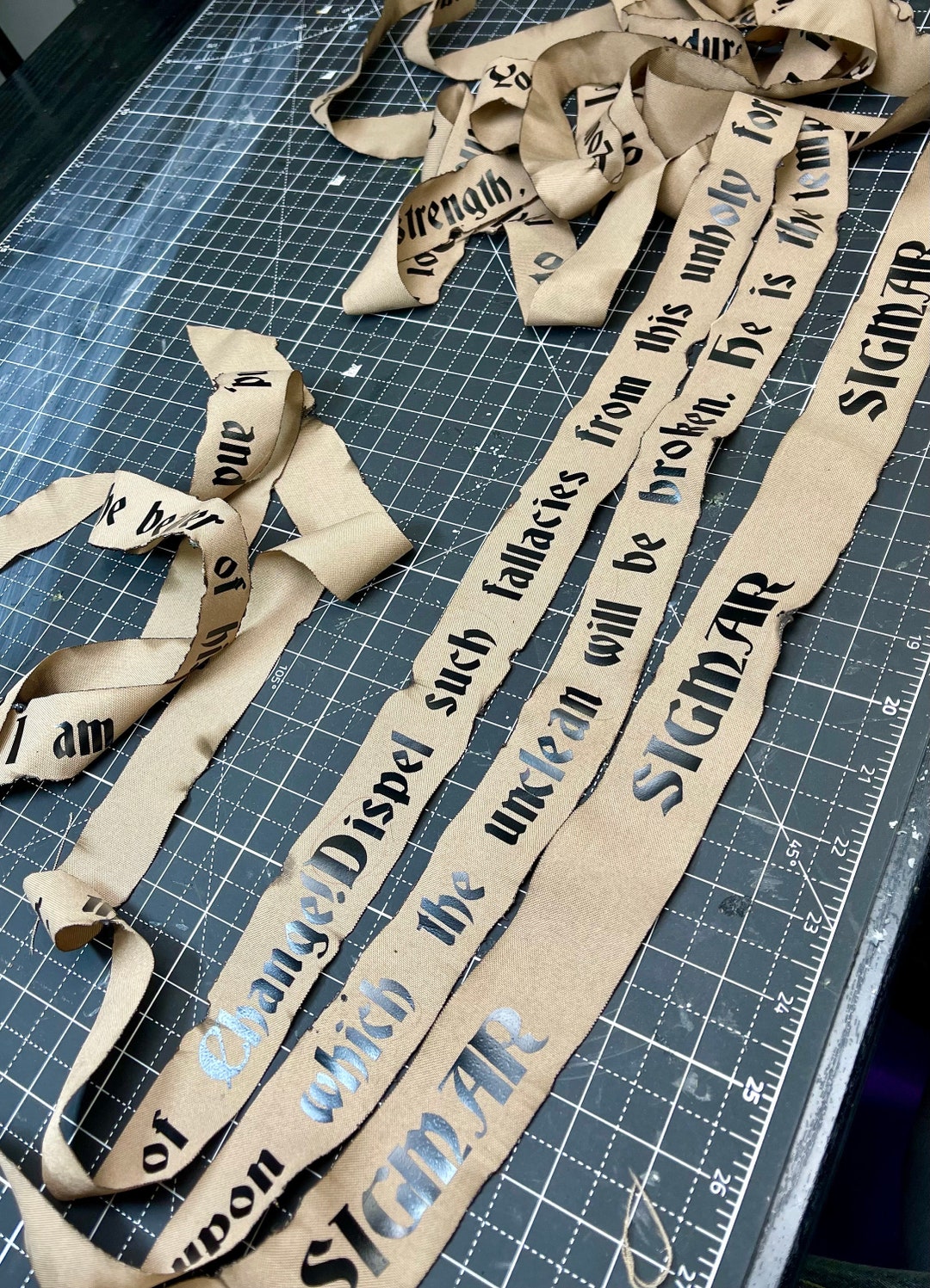 Prayer Wraps Sigmar / Cosplay Costume Fabric Oath Ribbons - Etsy