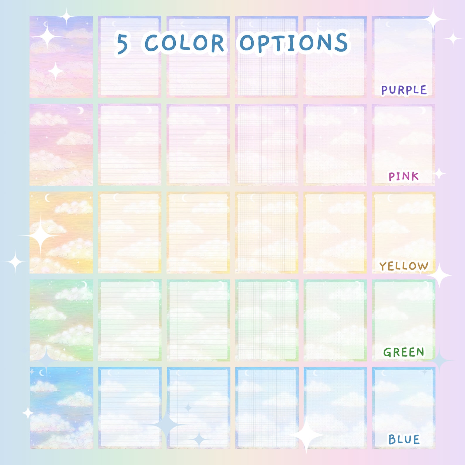 BUNDLE Cute Digital Notebook, Kawaii Digital Notebook, Kawaii Journal ...