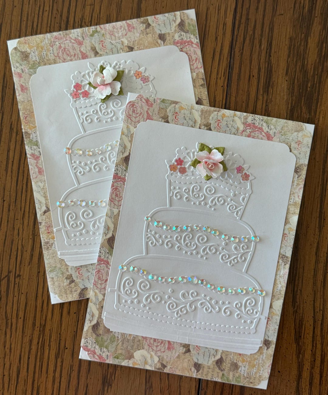 Embossed Wedding Cake - Etsy