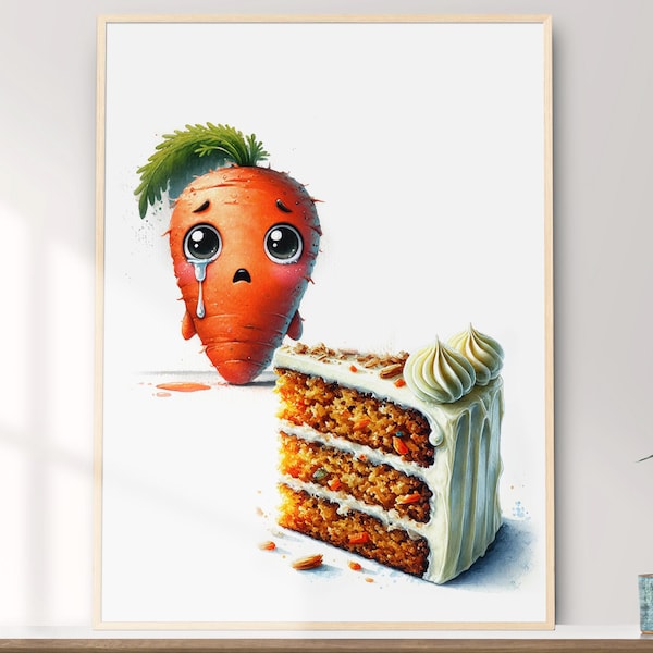 Framed Carrot Print - Etsy