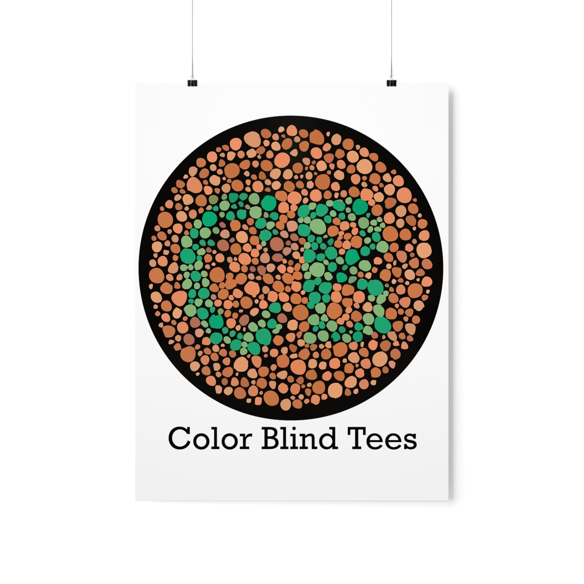 Premium Matte Vertical Posters Color Blind Tees Logo Poster - Etsy