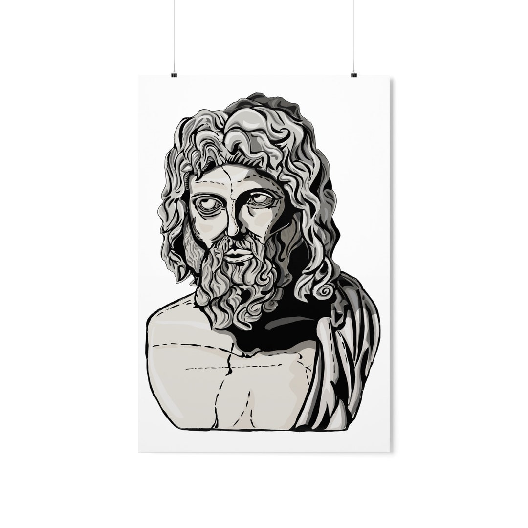 Premium Matte Vertical Posters Zeus is Over It Poster - Etsy