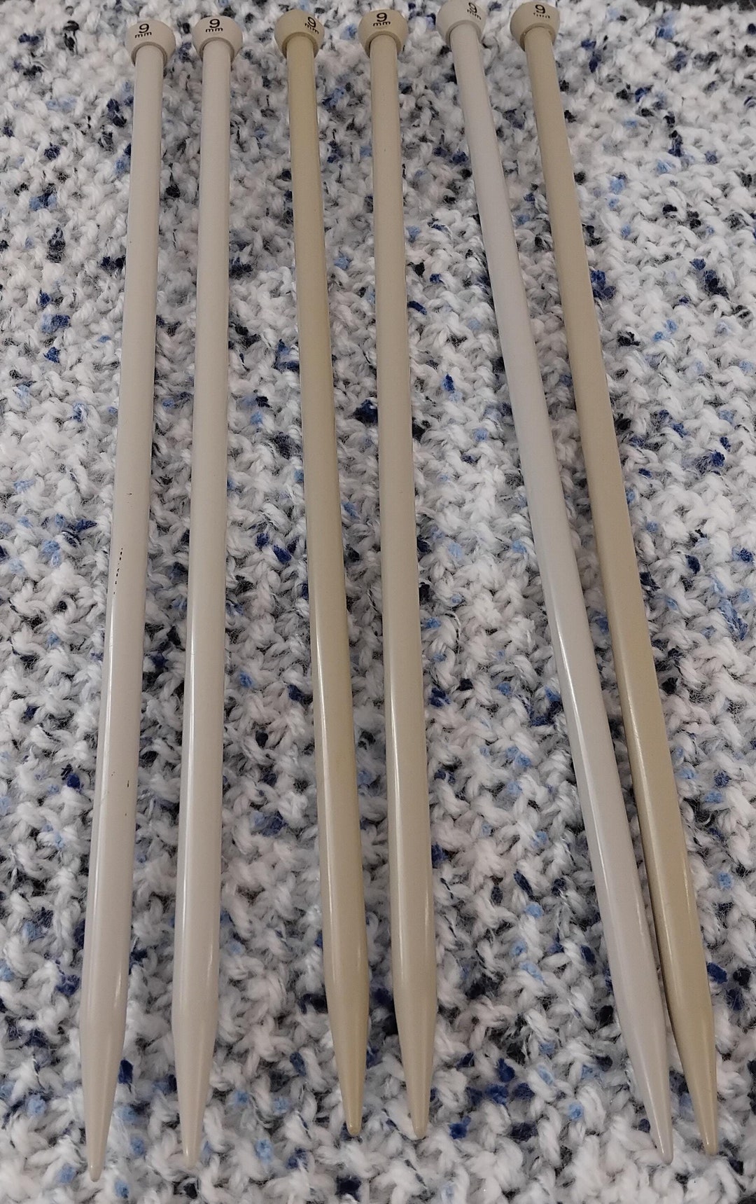 Size 9mm Aero Plastic Vintage Knitting Needles, 35cm Long - Etsy