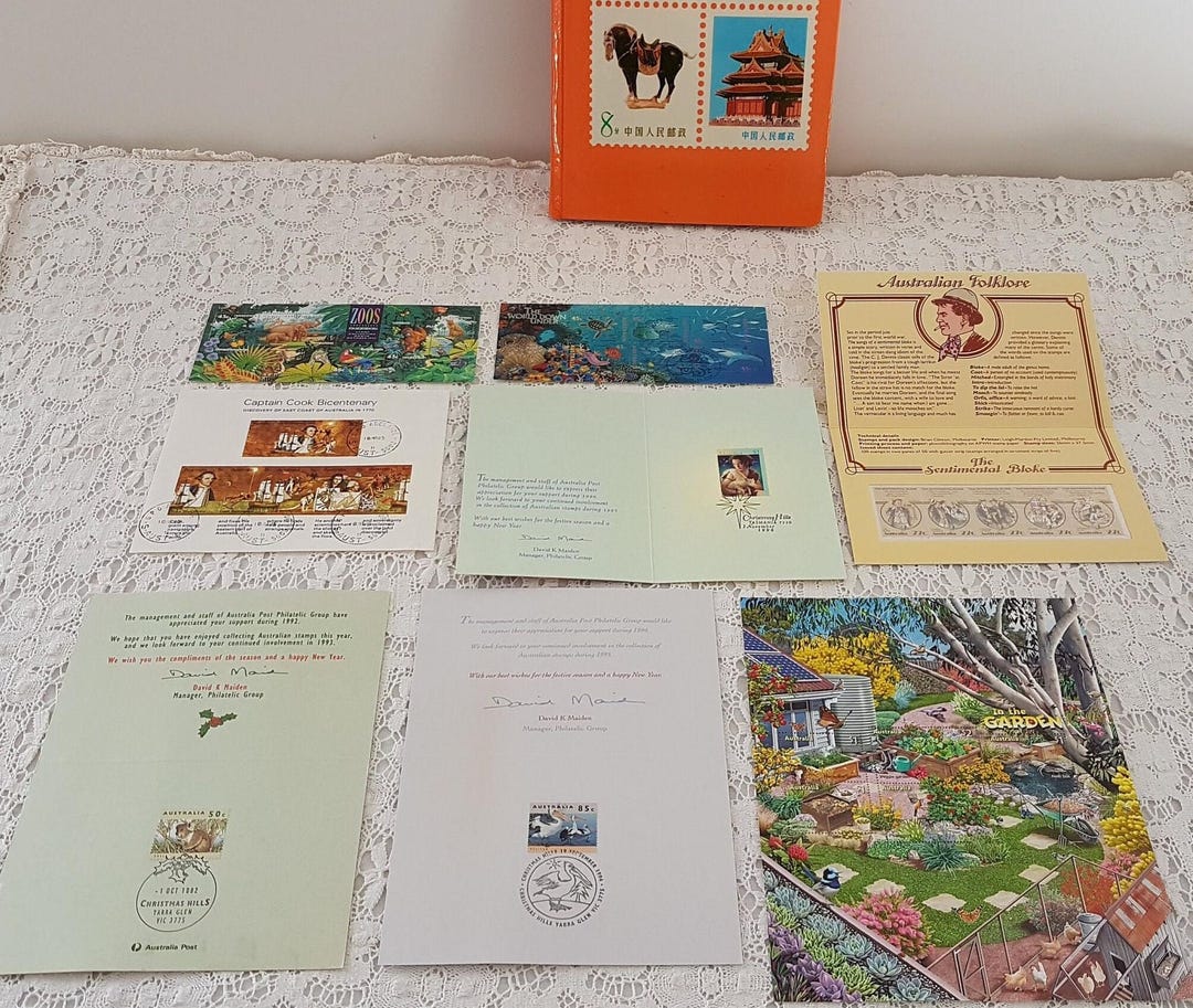 8 Assorted Mini Sheets First Day Covers Australian Postage Stamps, 80s ...