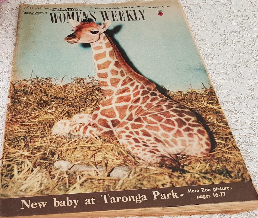 Vintage Dec 1955 Australian Women's Weekly Magazine, Fashion ...