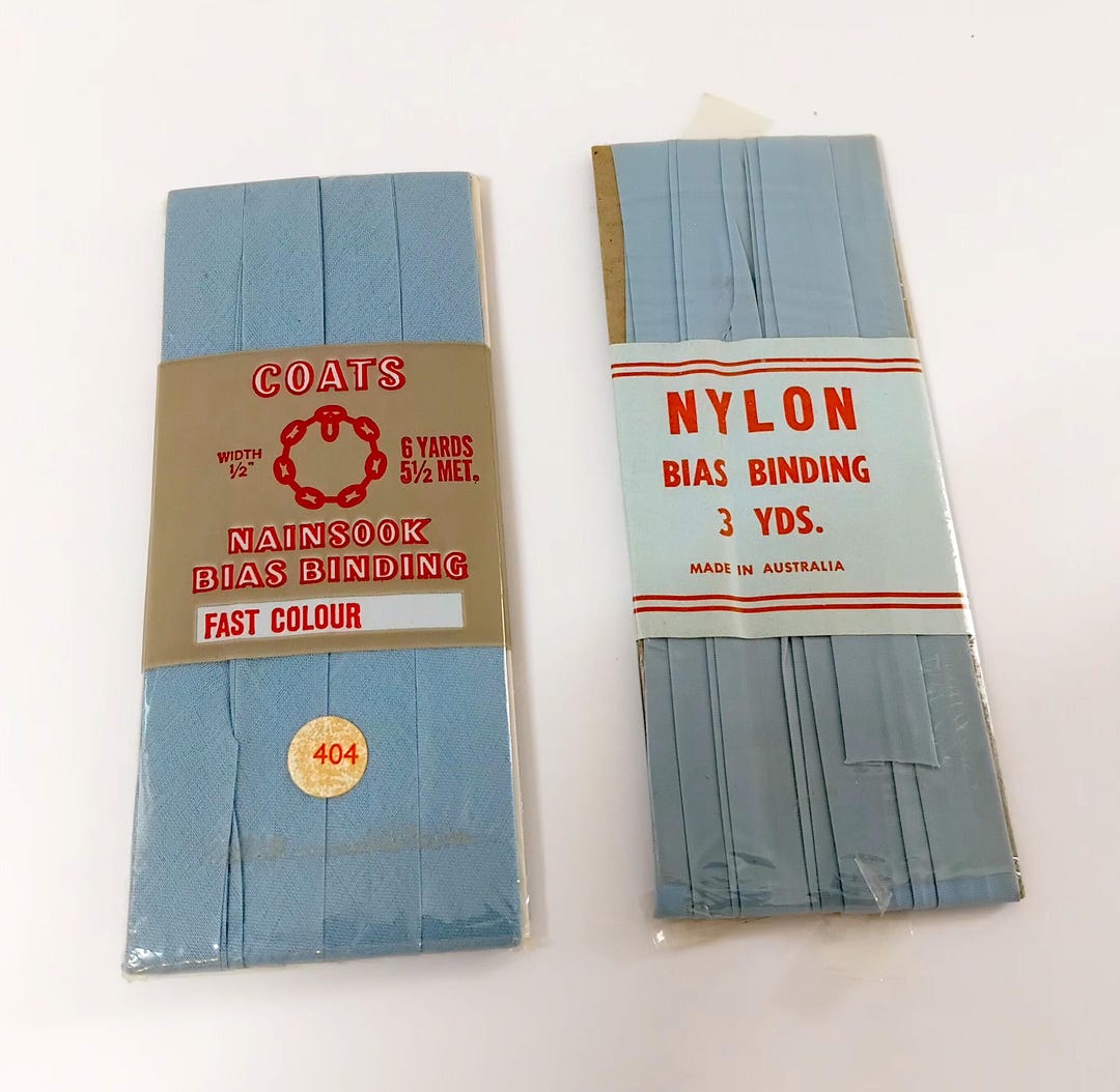 Vintage Deadstock Blue Bias Binding, Assorted Lengths and Widths - Etsy