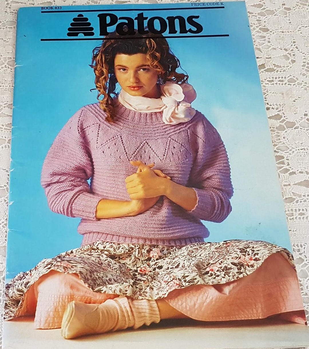 Vintage 80s Patons Knitting Pattern Book 833, Womens Jumpers and ...