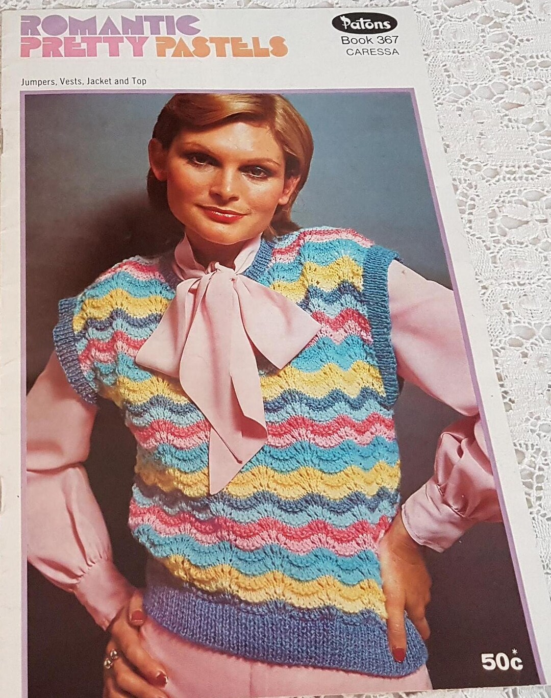 Vintage 70s Patons Knitting Pattern Book No 367, Womens Summer Jumpers ...