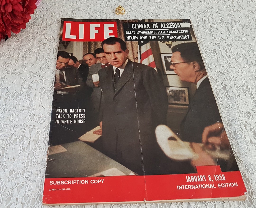 Vintage Jan 1958 Life Magazine International Edition Vice - Etsy