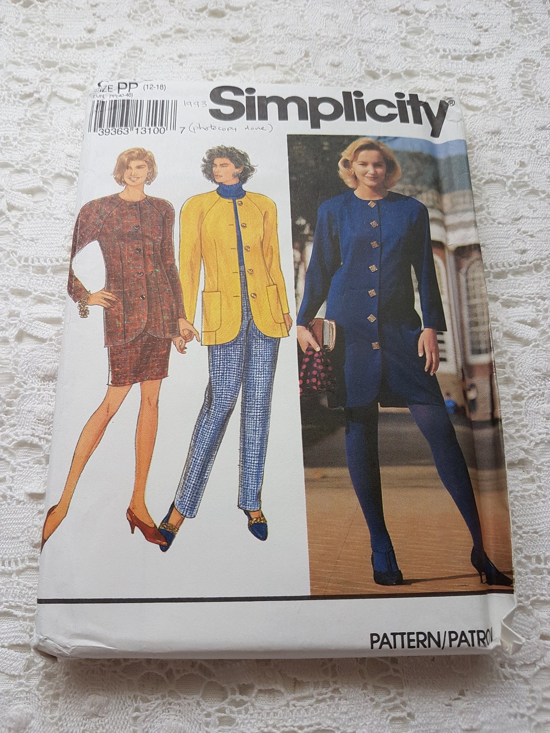 Vintage 90s Simplicity 8043 Dress and Jacket or Skirt and - Etsy Australia