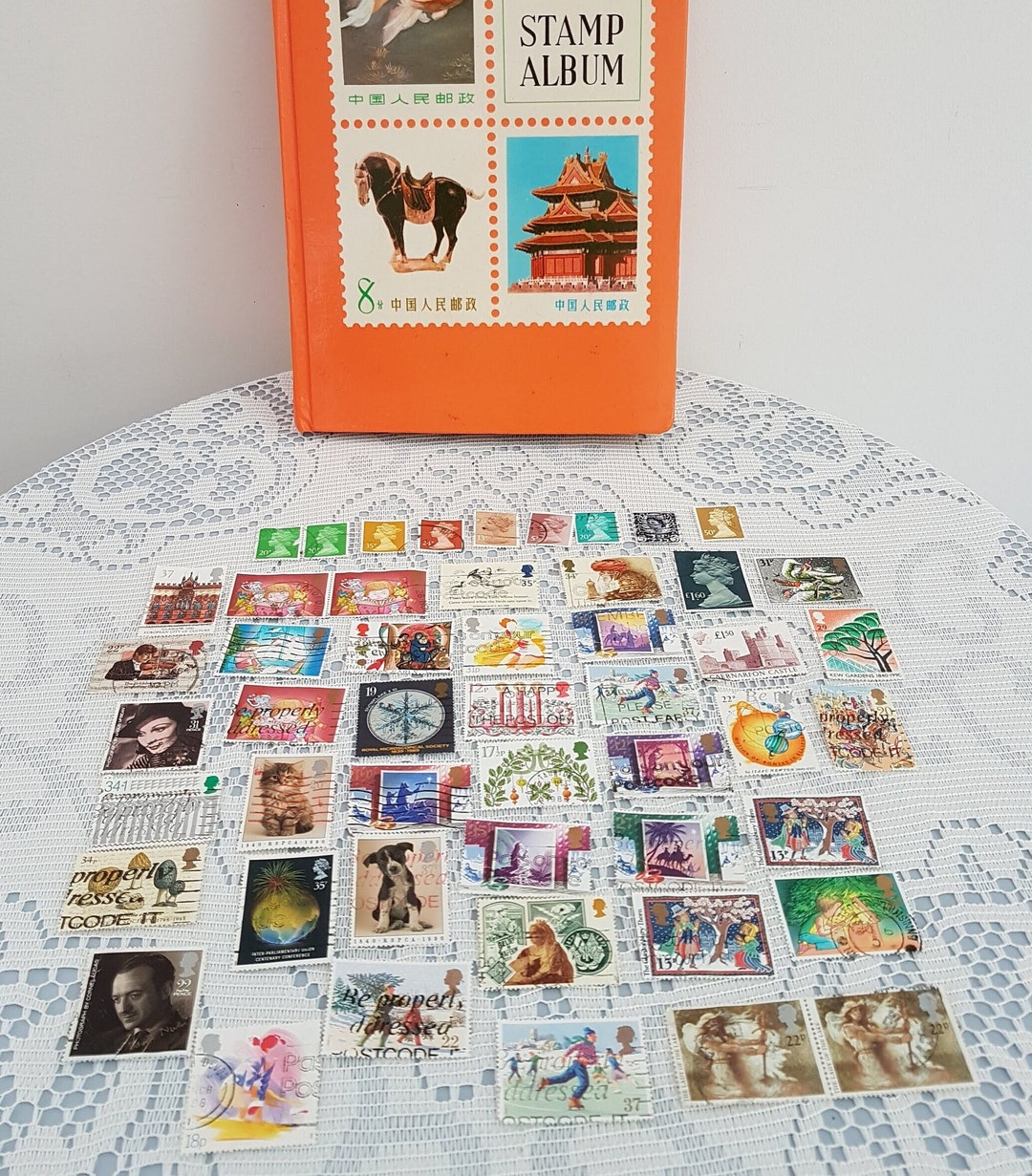 50 United Kingdom Postage Stamps, Used 80s 90s Vintage Stamps - Etsy