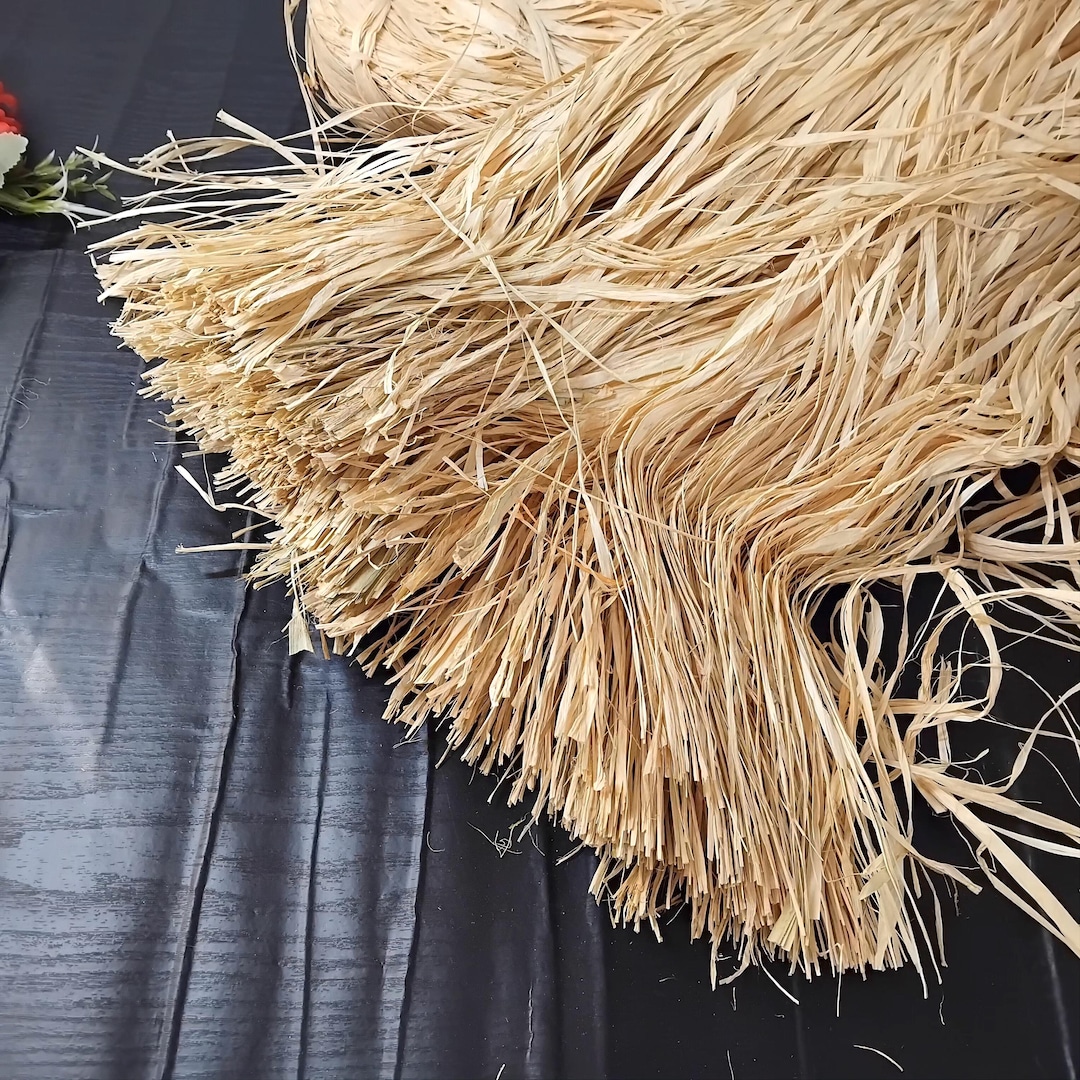 250g Natural Unbleached Raffia Fibre for Weaving Craft Packaging - Etsy ...