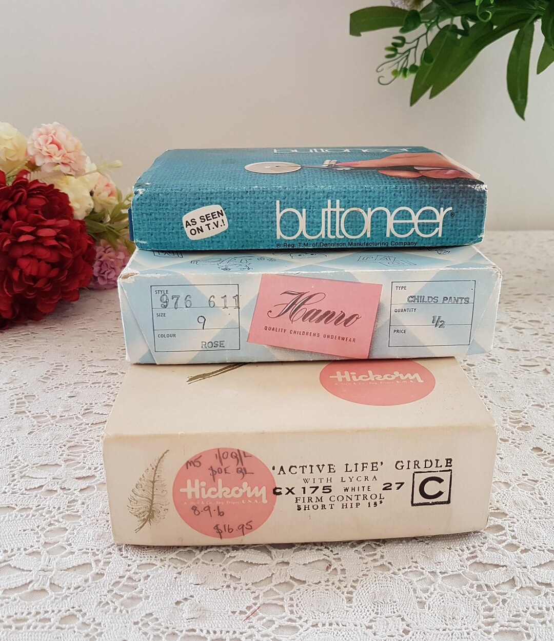 3 Vintage Mid Century Assorted Packaging Boxes, Vintage Cardboard Boxes ...