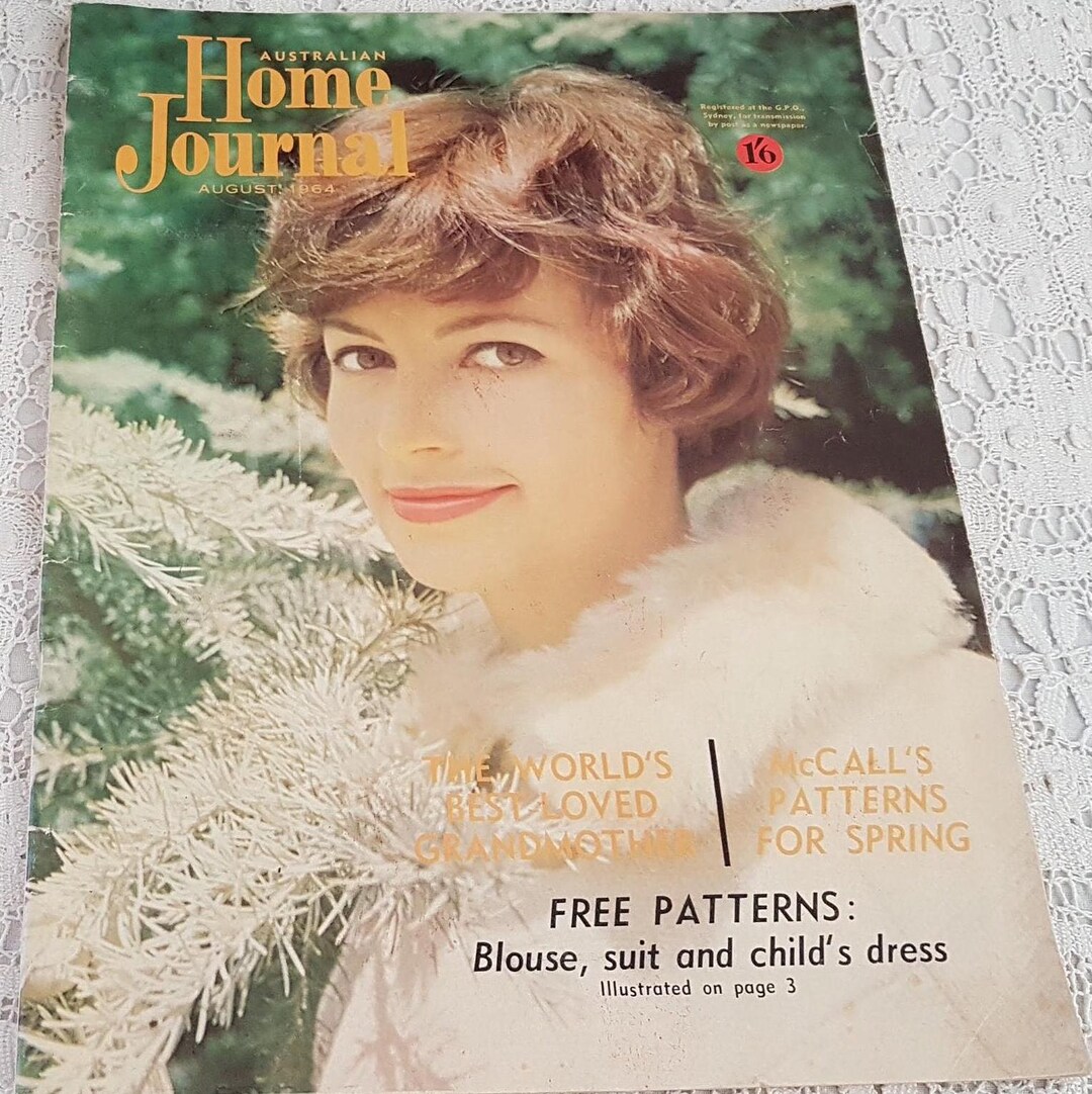Vintage Aug 1964 Australian Home Journal Magazine, Craft Cooking ...