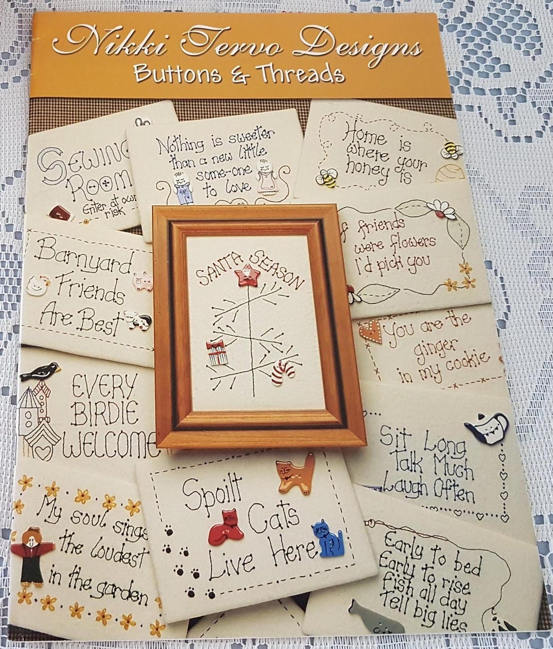 Nikki Tervo Designs Buttons & Threads Pattern Book, Miniature ...