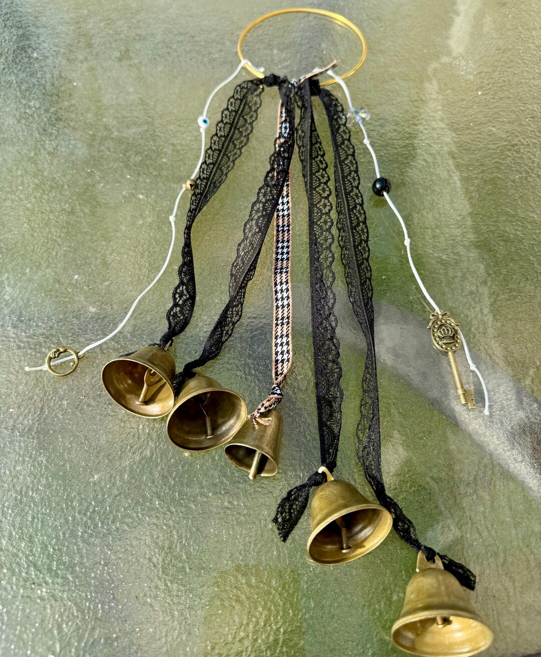 Protection Witch Bells: Brass Bells, Evil Eye, Gothic Home Decor - Etsy