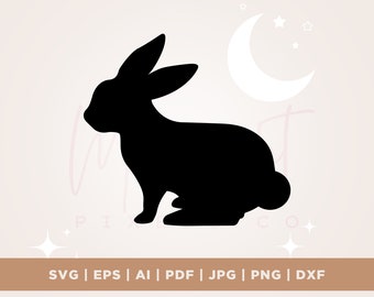 Easter Bunny, Rabbit Instant Digital Download Svg, Png, Dxf, and Eps ...