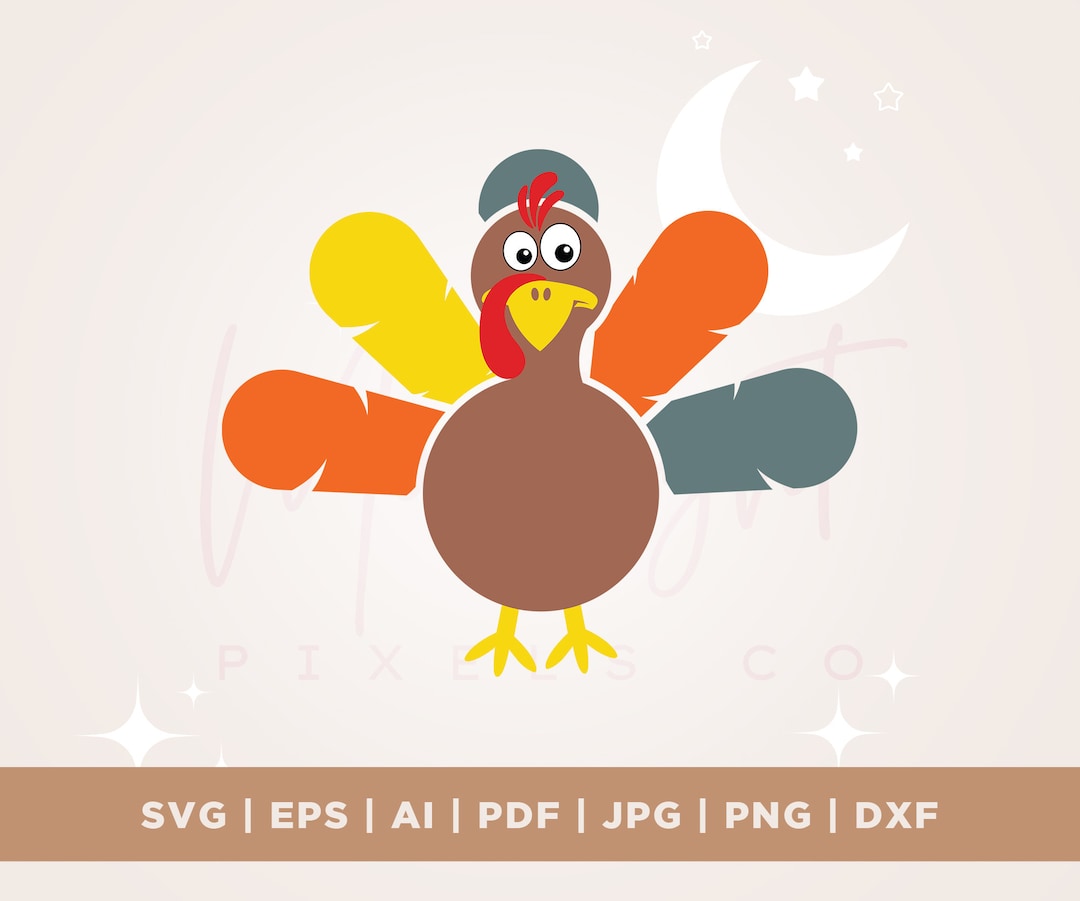 Thanksgiving Turkey, Cricut, Silhouette, Thanksgiving Svg, Cut File ...
