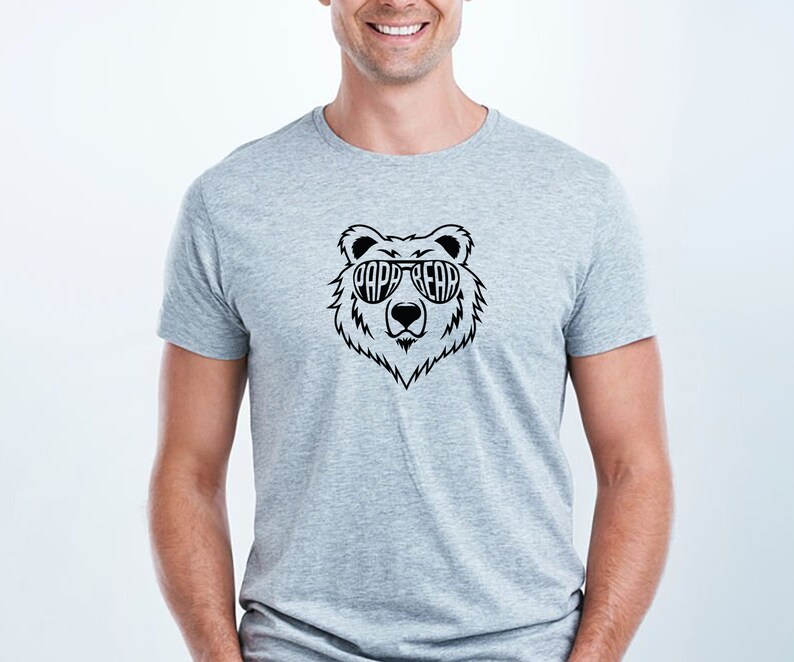 Papa Bear Face Svg Files Papa Bear Svg Bear Svg Papa Svg - Etsy