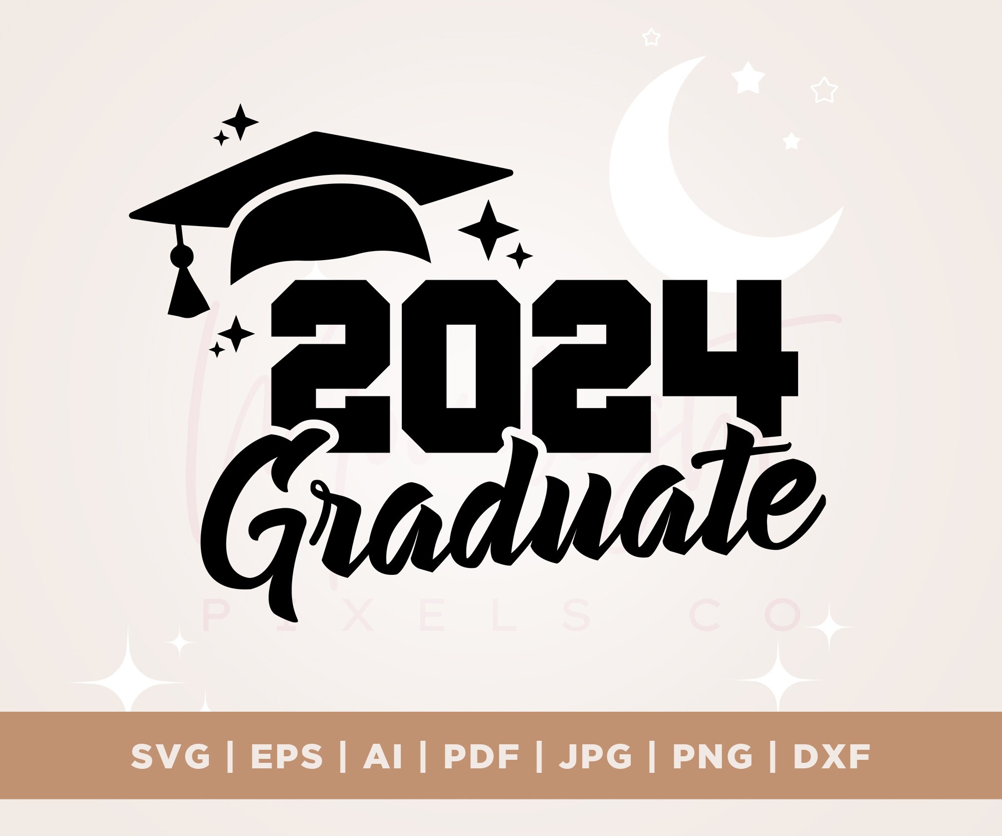2024 Graduate, 2024 Senior, Collage Graduate, Grad, Cricut, Png, Svg ...