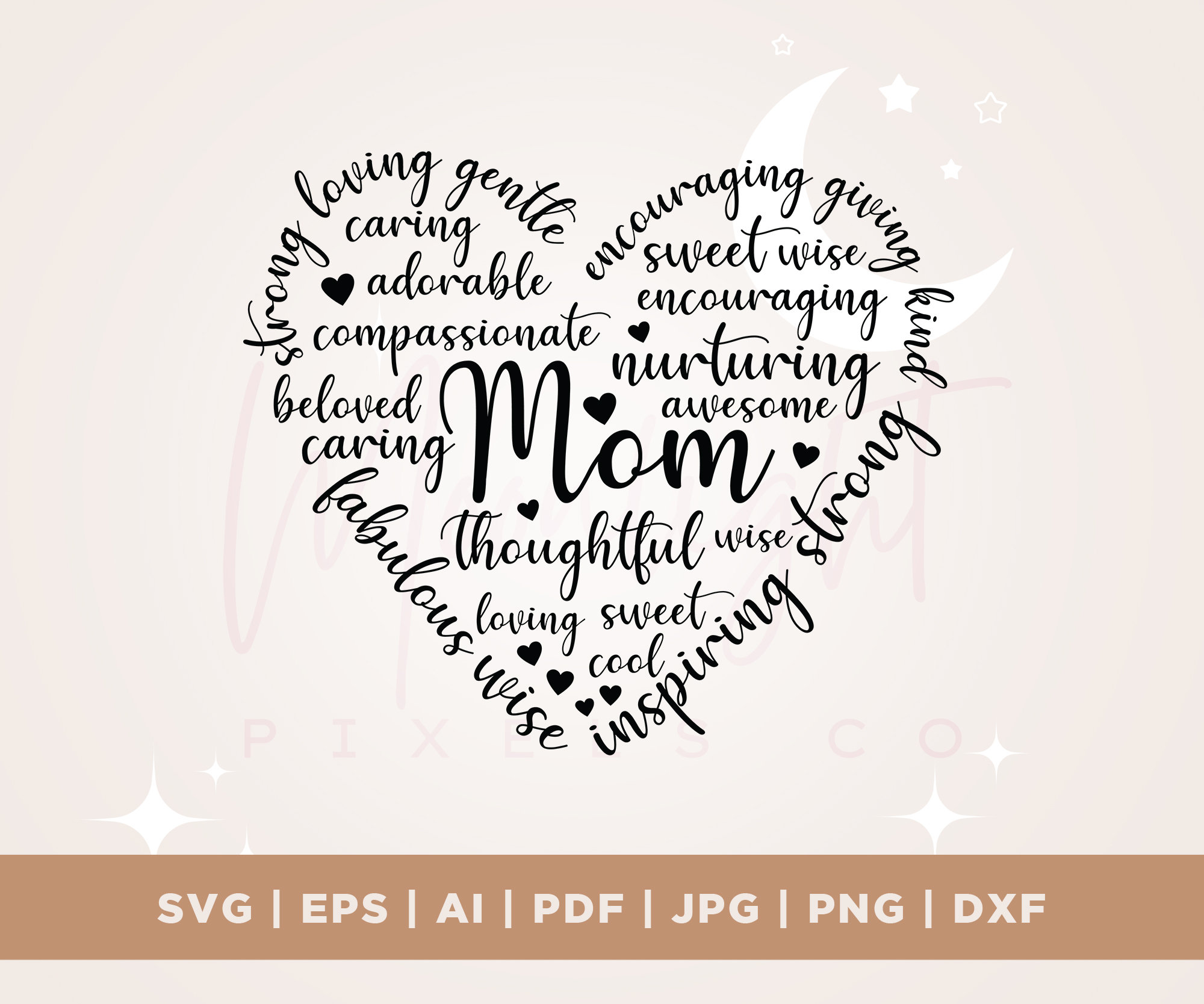 Mother Svg, Mom Heart Svg, Mom Svg, Shirt, Mama Svg, Heart Svg, Mothers ...