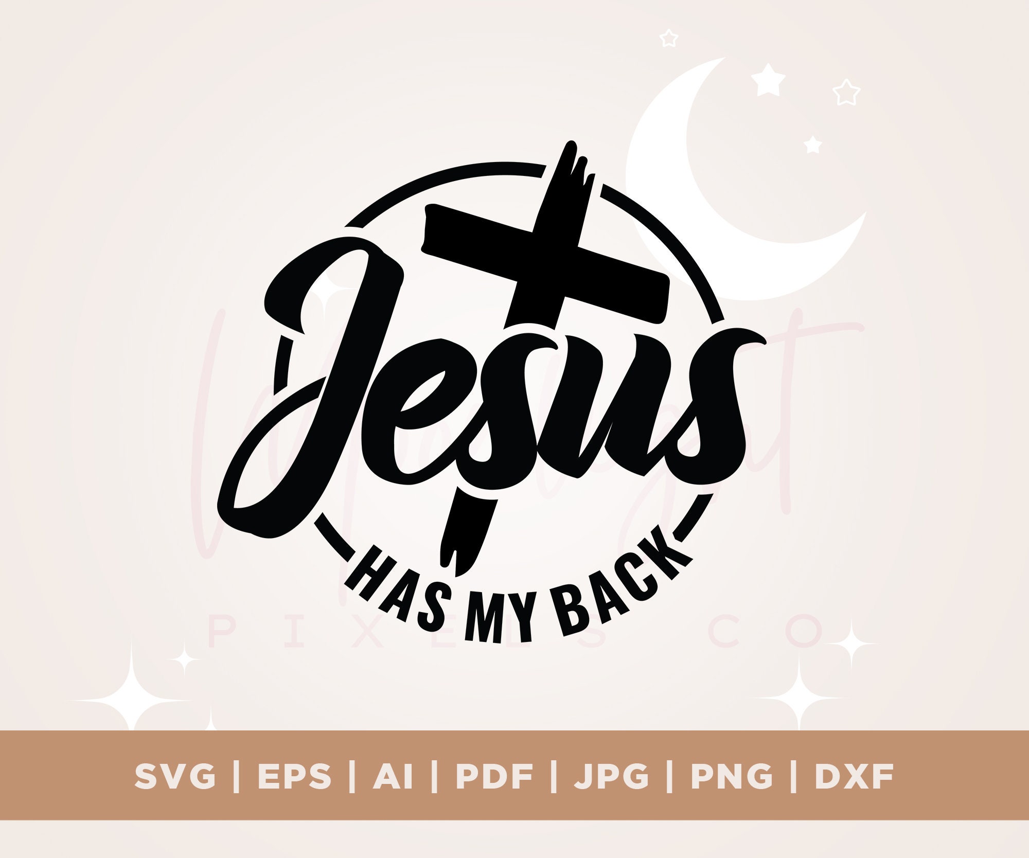 Jesus Has My Back SVG, Religious, Christian, Cricut, Svg, Sublimation ...